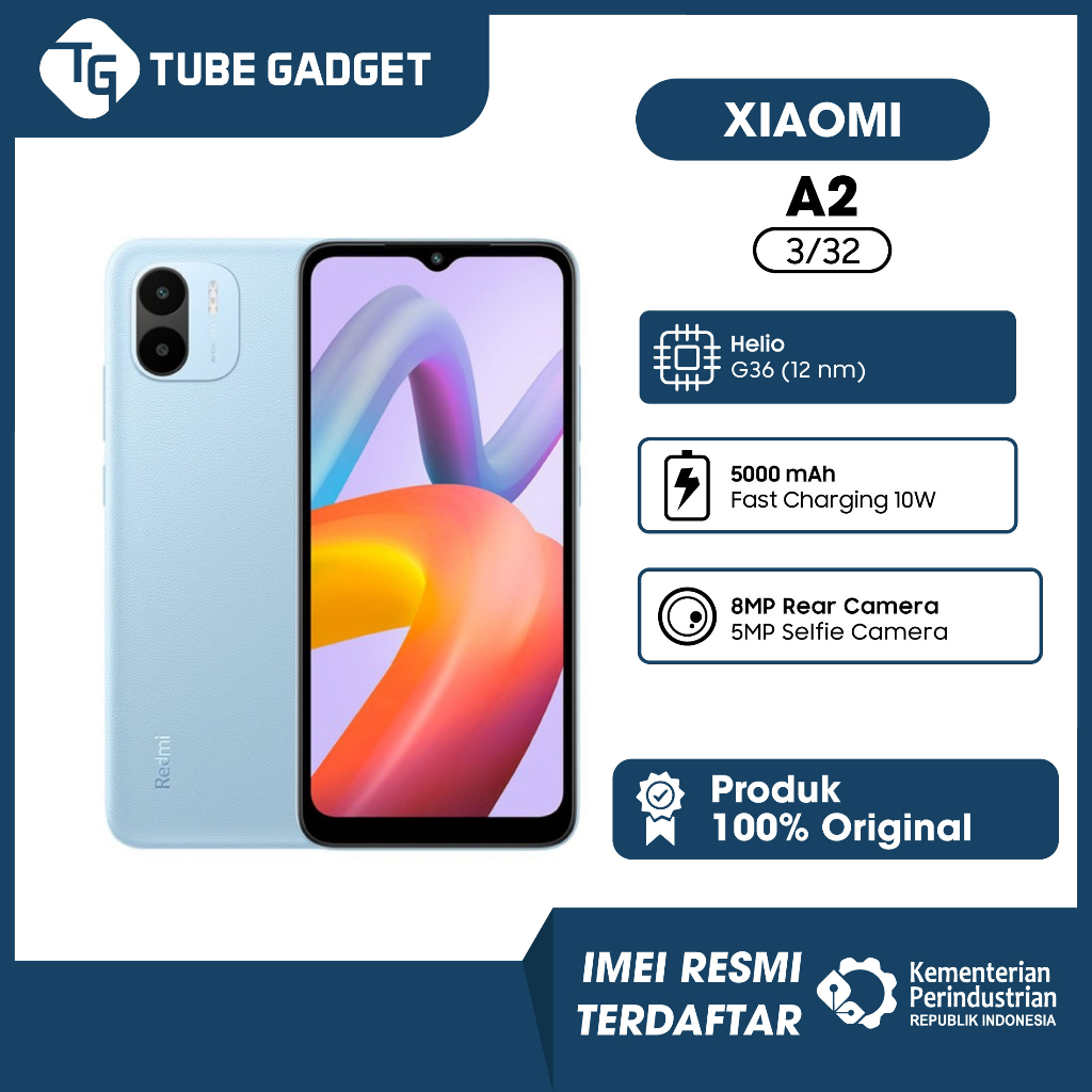Jual Xiaomi Redmi A2 3/32GB [+2GB Extended RAM] Garansi Resmi 12 Bulan ...