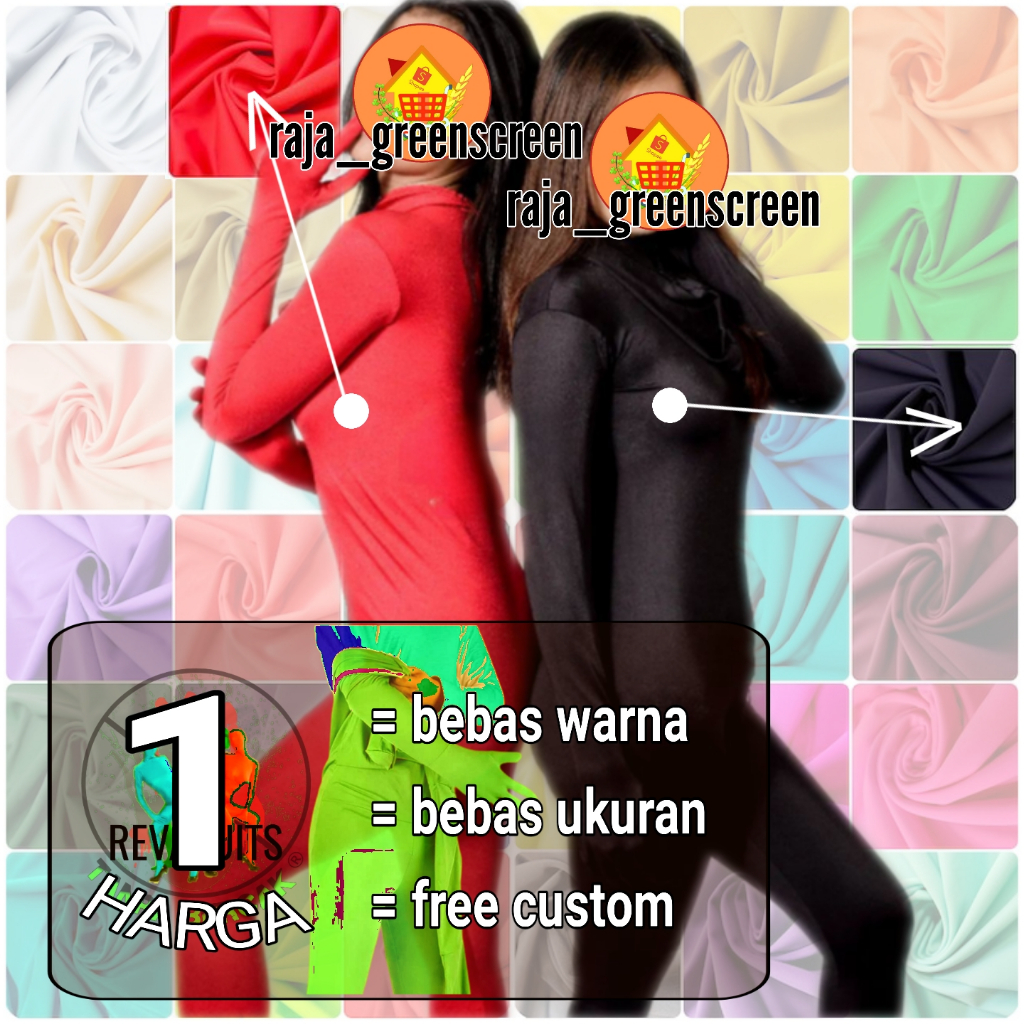Jual Pakaian full badan videografi photography bebas warna bebas ukuran ...