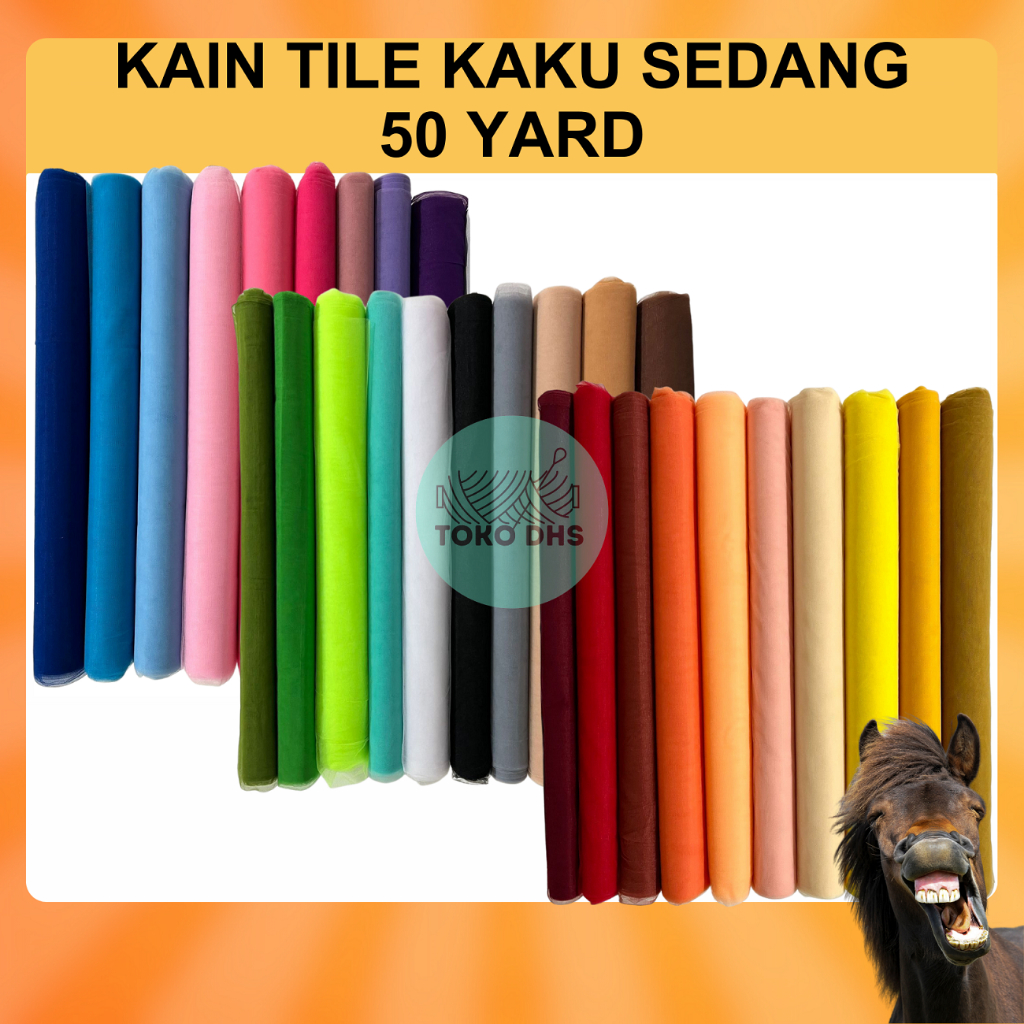 Jual (ROLL) Kain Tile Polos Kaku Sedang Gulungan 1 roll 45 meter ...