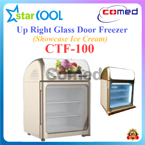 Jual STARCOOL CTF-100 Premium Up Right Glass Door Freezer Atau Showcase Ice Cream / Counter Top ...