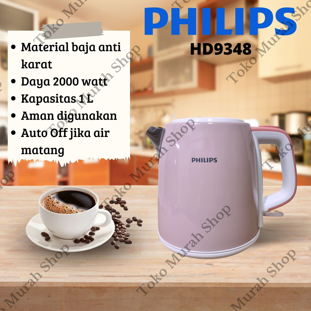 Jual Teko Listrik Philips HD9348 Pemanas Air Electric Kettle Philips ...