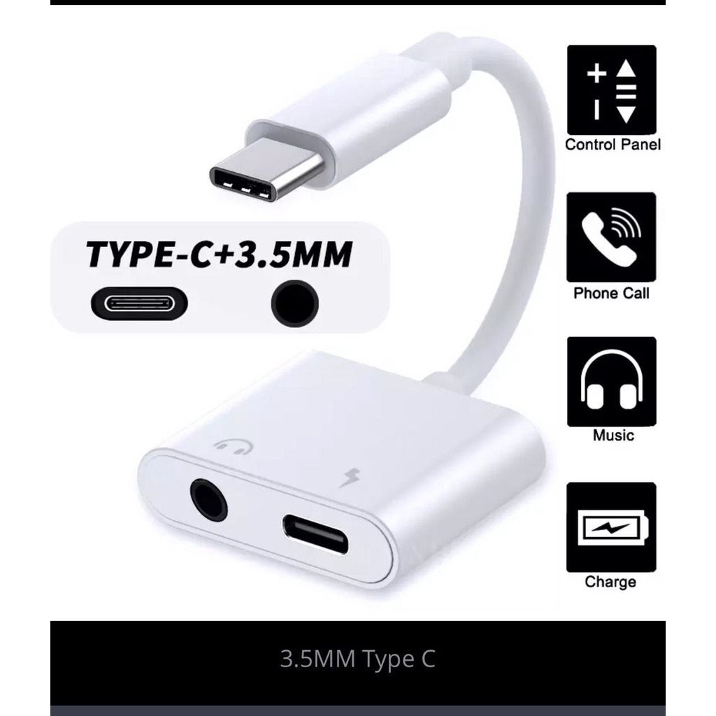 Jual JH-031 JACK / SAMBUNGAN AUDIO TYPE C WITH CHARGING / Splitter ...
