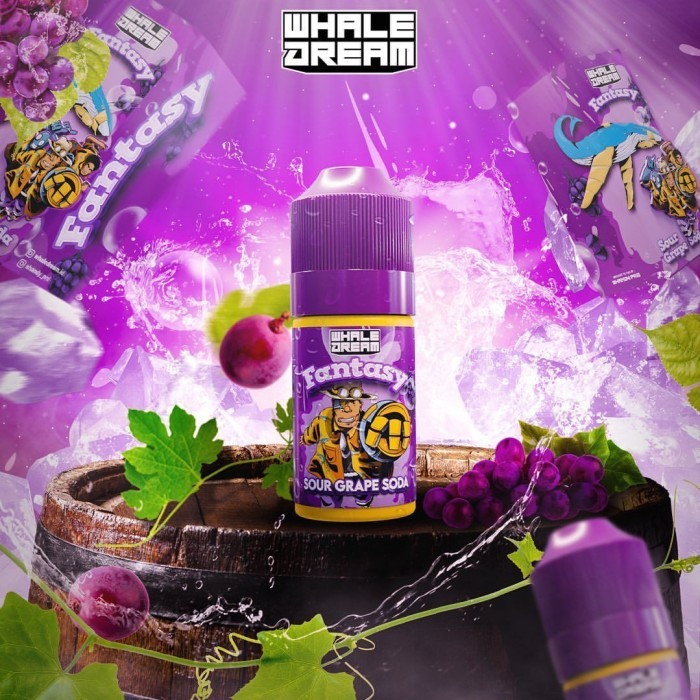 Jual Whale Dream Fantasy 30ML 30MG 50/50 Cukai 2023 Sour Grape Soda by ...