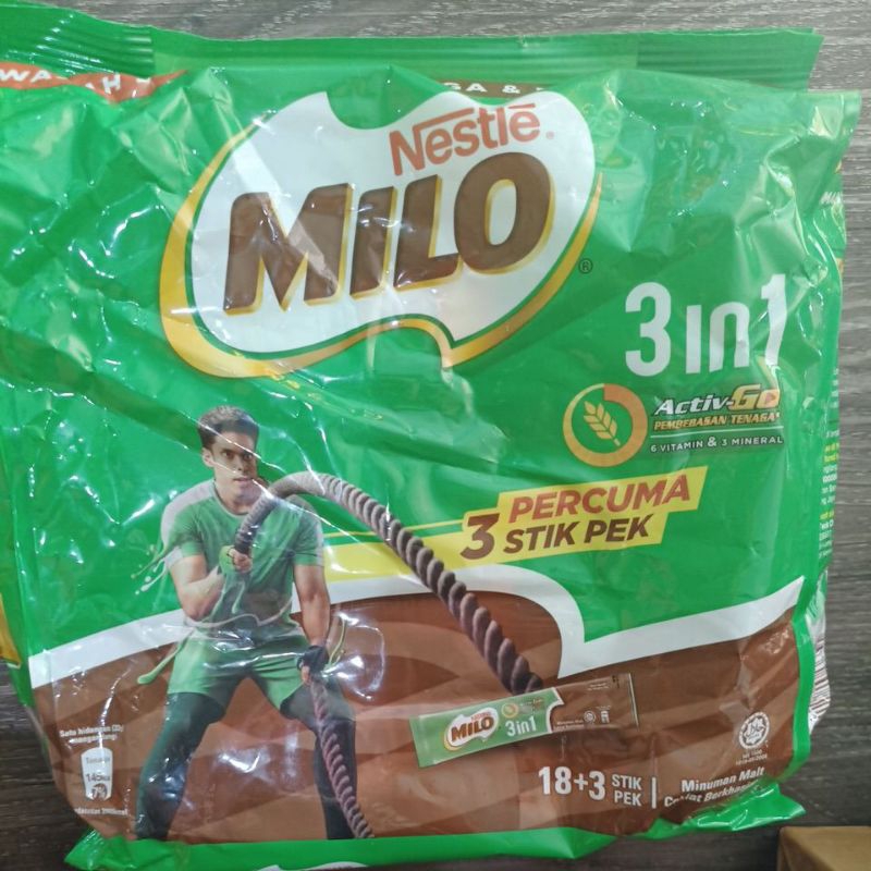 Jual Milo Stick Malaysia isi 21 Stik / Minuman Energi coklat malt ...