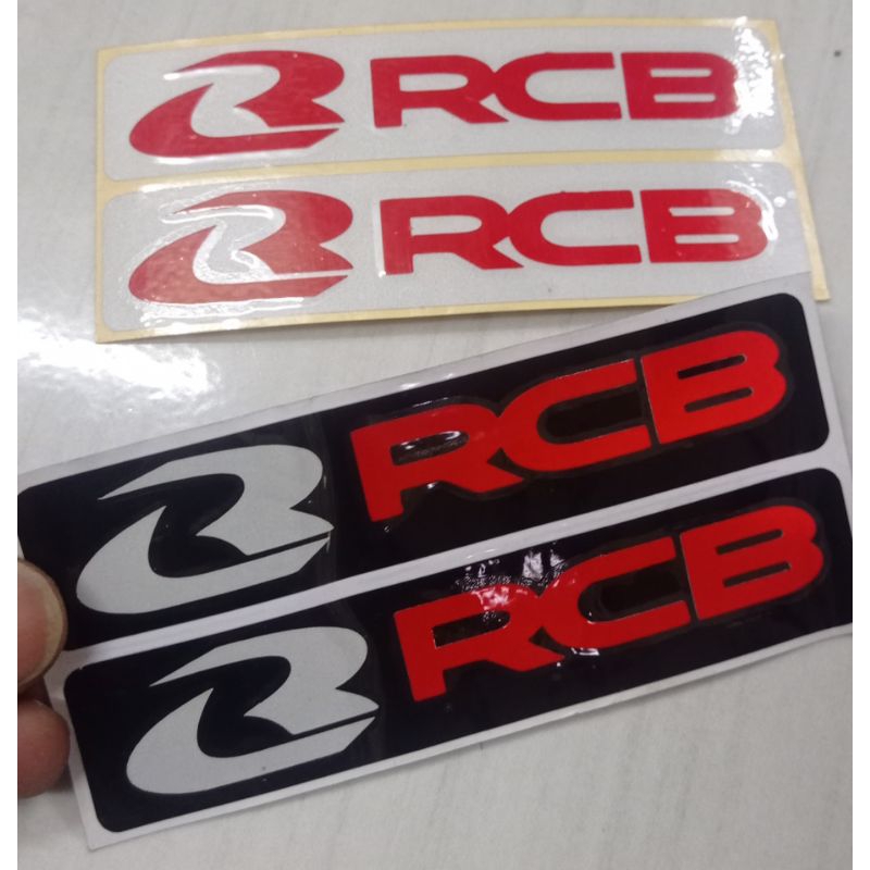 Jual stiker cutting logo RCB Merah Dan Hitam | Shopee Indonesia