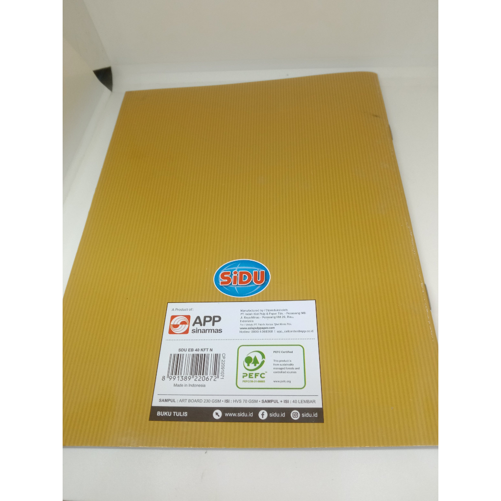 Jual BUKU TULIS SAMPUL COKLAT SIDU 40 LEMBAR HARGA 1 PCS | Shopee Indonesia