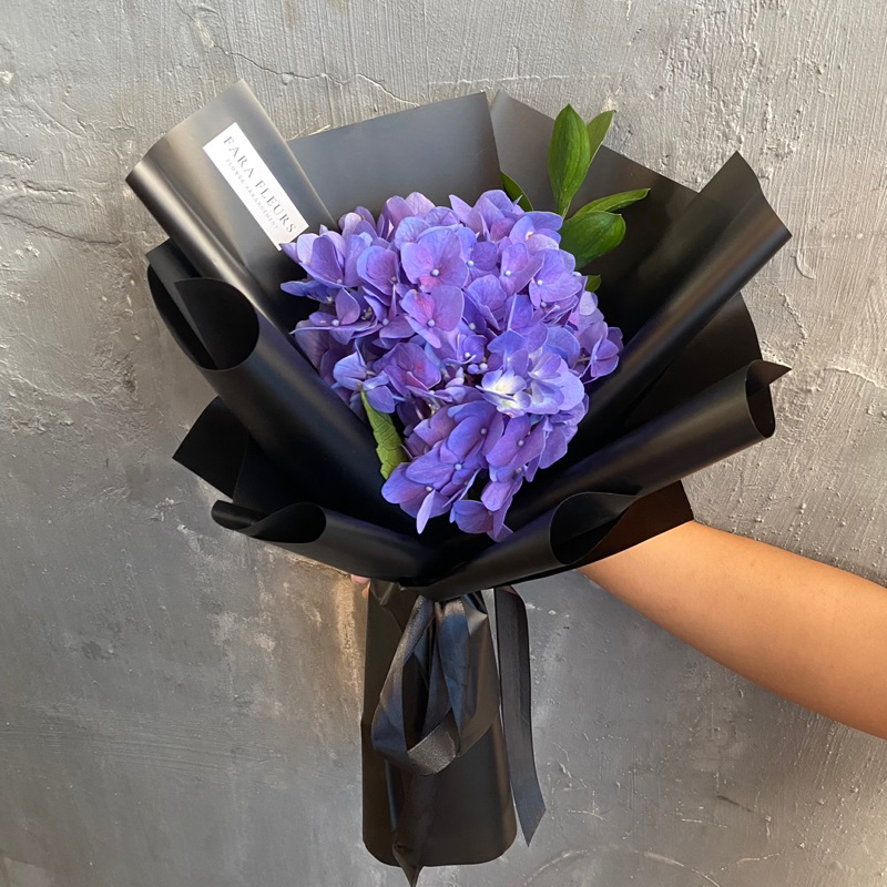 Jual (Hydra purple) Bouquet Bunga segar | buket bunga fresh | buket ...
