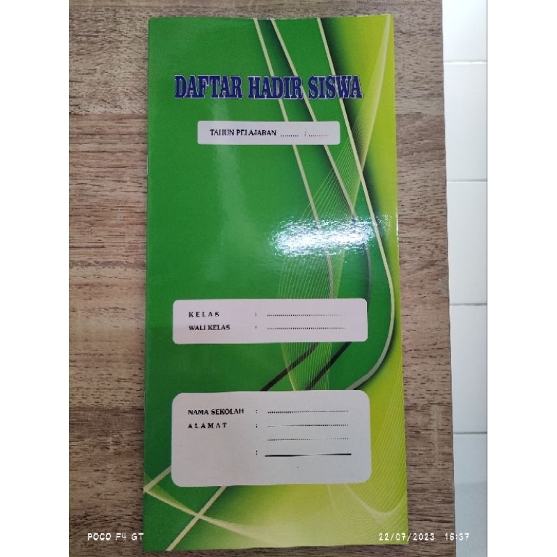 Jual Buku Absen Siswa Shopee Indonesia 