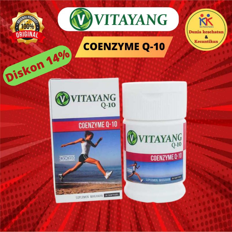 Jual Vitayang Coenzyme Q10 Koenzim Suplemen Antioksidan Untuk Kesehatan ...