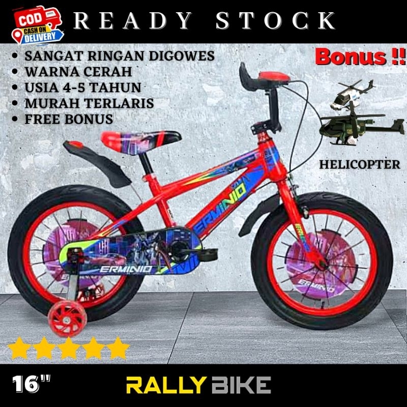 Jual Sepeda anak ukuran 16 inc untuk usia 4 tahun murah berkualitas ...