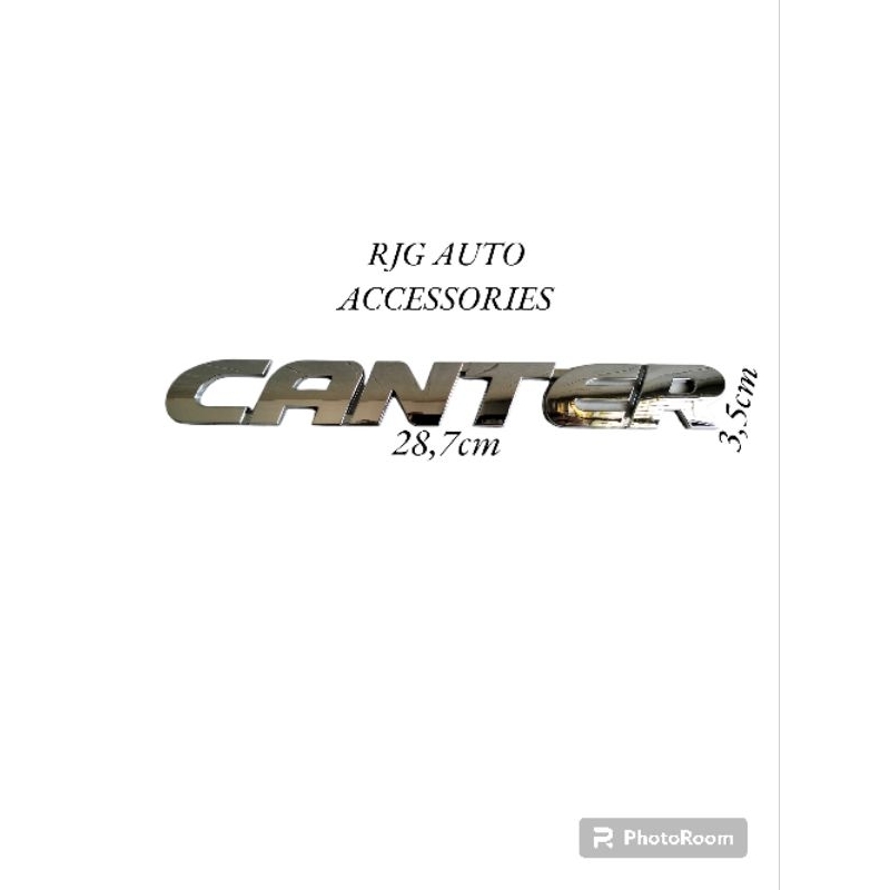 Jual EMBLEM LOGO TULISAN LAMBANG CANTER FUSO BOX TRUK EMBLEM CANTER ...