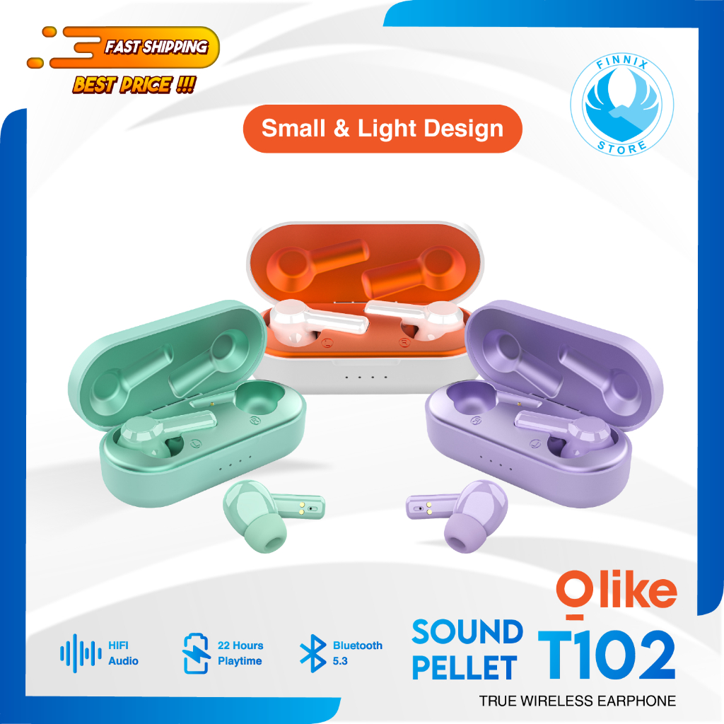Jual Olike T102 TWS Wireless Bluetooth Earbuds Earphone - Garansi Resmi | Shopee Indonesia