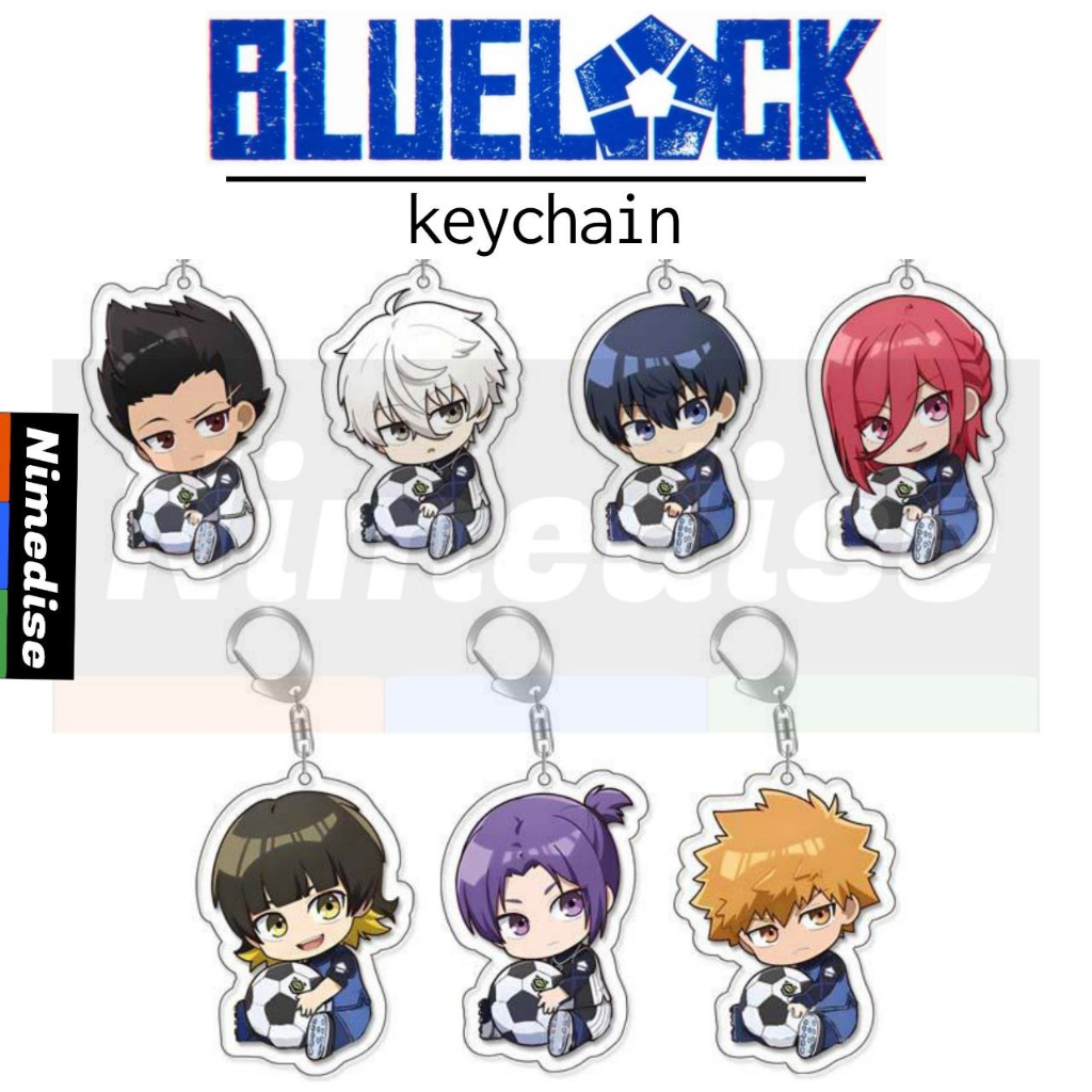 Jual Gantungan Kunci Akrilik Anime Bluelock Transparan Keychain Gift ...