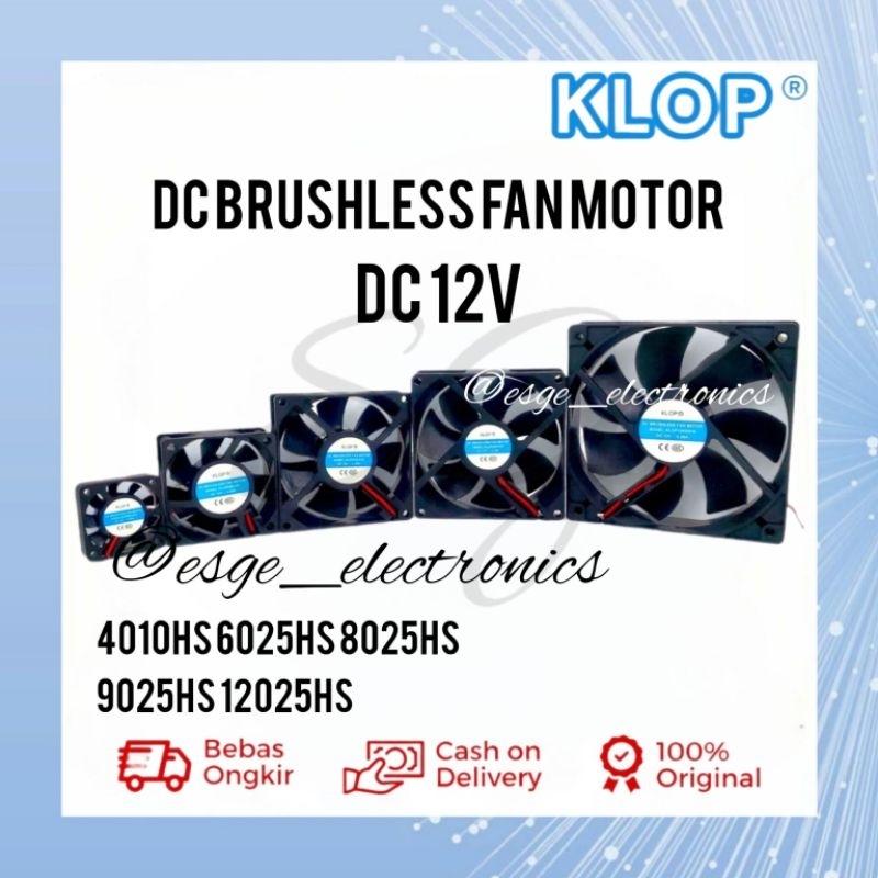 Jual ORIGINAL KIPAS ANGIN DC 8x8X2.5 CM KLOP KIPAS ANGIN DC SOCKET 4x4 ...