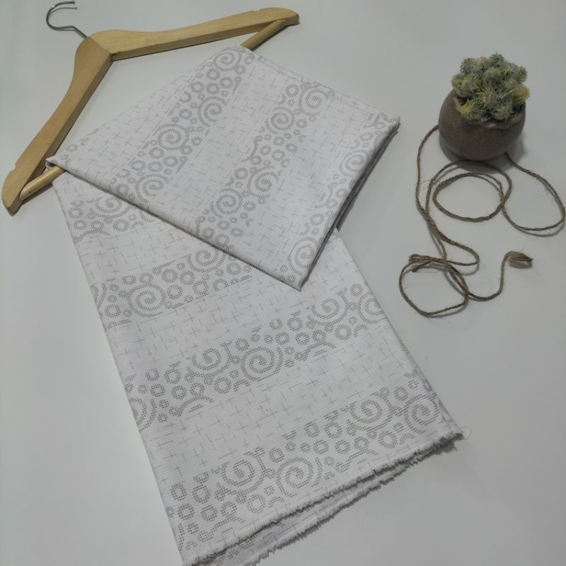 Jual kain katun linen motif Dobby impor || linen motif || katun linen ...