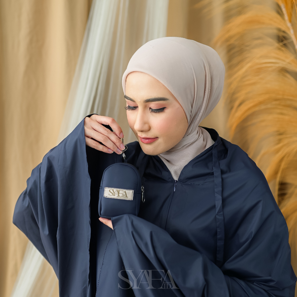 Jual Mukena Traveling Mini Pouch Terkecil Premium 2 In 1 Dewasa Parasut Korea | Shopee Indonesia