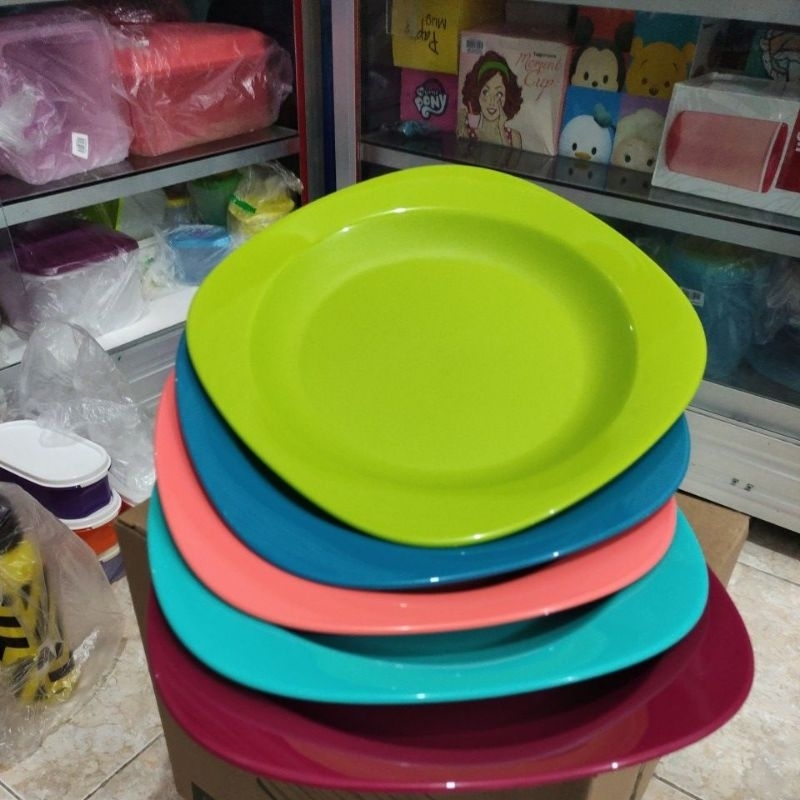 Jual Piring makan besar blossom plate tupperware eceran ( 1 pcs ...