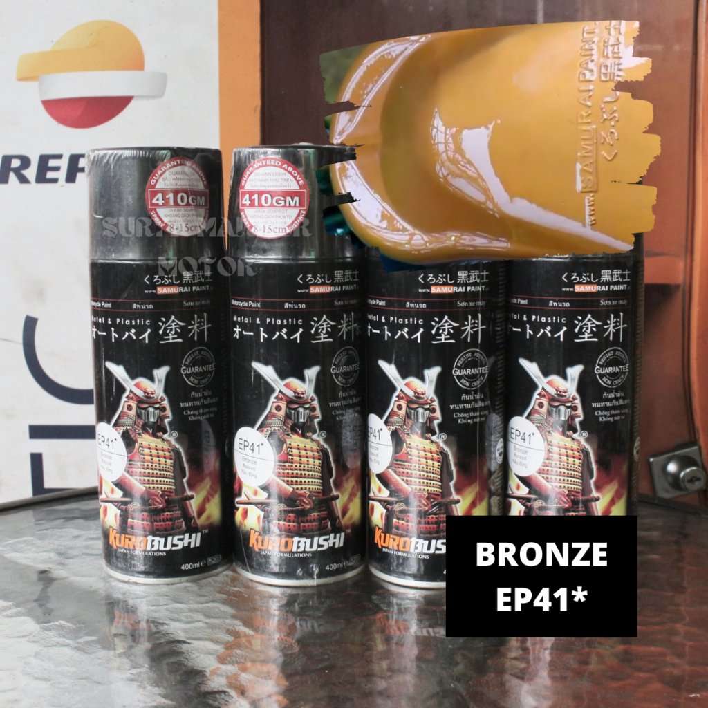Jual Pilok/Pilox Samurai Paint EP41 Bronze Cat Semprot Warna Emas Coklat | Shopee Indonesia