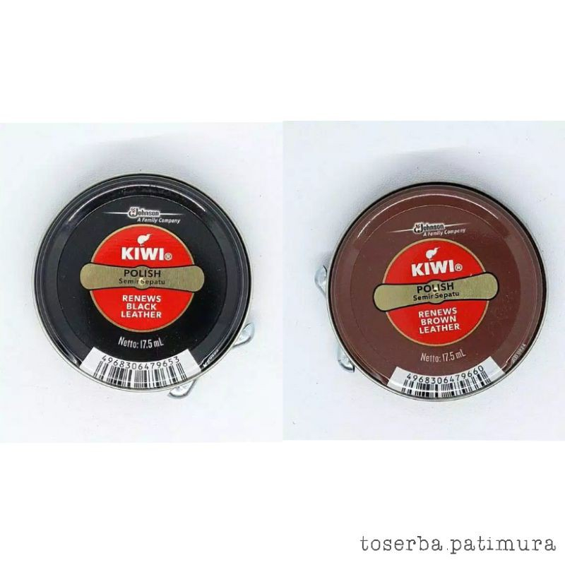 Jual Kiwi Padat Semir Sepatu Hitam Black Coklat Brown 17.5 ml Shoe Polish | Shopee Indonesia