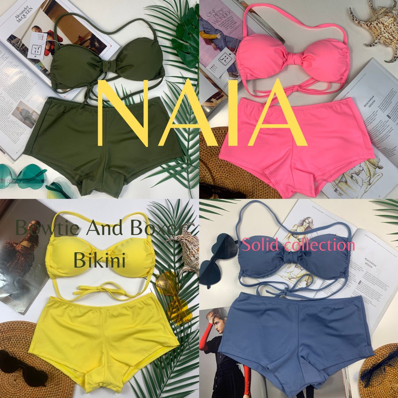 Jual Naia Solid Bikini Set Bikini Pantai Bikini Sexy Bikini