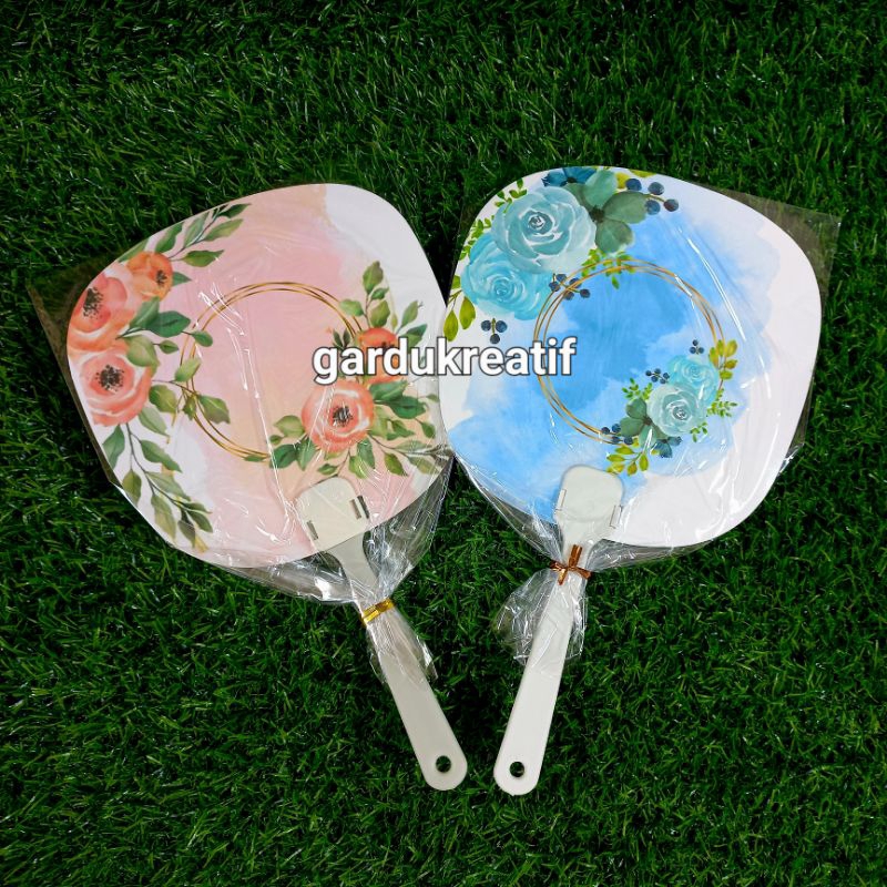 Jual ISI 25 PCS SOUVENIR PERNIKAHAN KIPAS MOTIF BUNGA SHABBY KEMAS ...