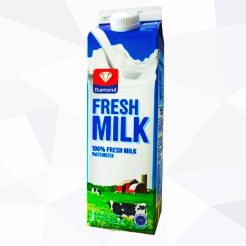 Jual Susu Segar Pasteurisasi DIAMOND SUSU FULL CREAM - 946ml | Shopee ...