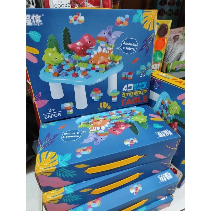 Jual Mainan Edukasi Anak Balok 4D Dinosaur Block Table MINI | Shopee ...
