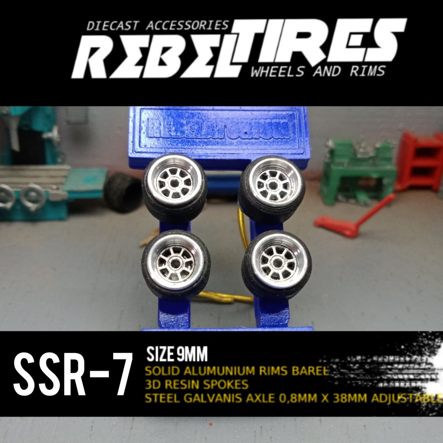Jual BAN KARET REBEL 8 SPOKE SSR7 VARIAN SIZE & TIREBOMB FULL ALLOY ...