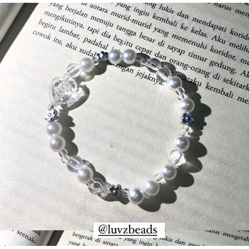 Jual pearl bracelet | gelang manik putih | Shopee Indonesia