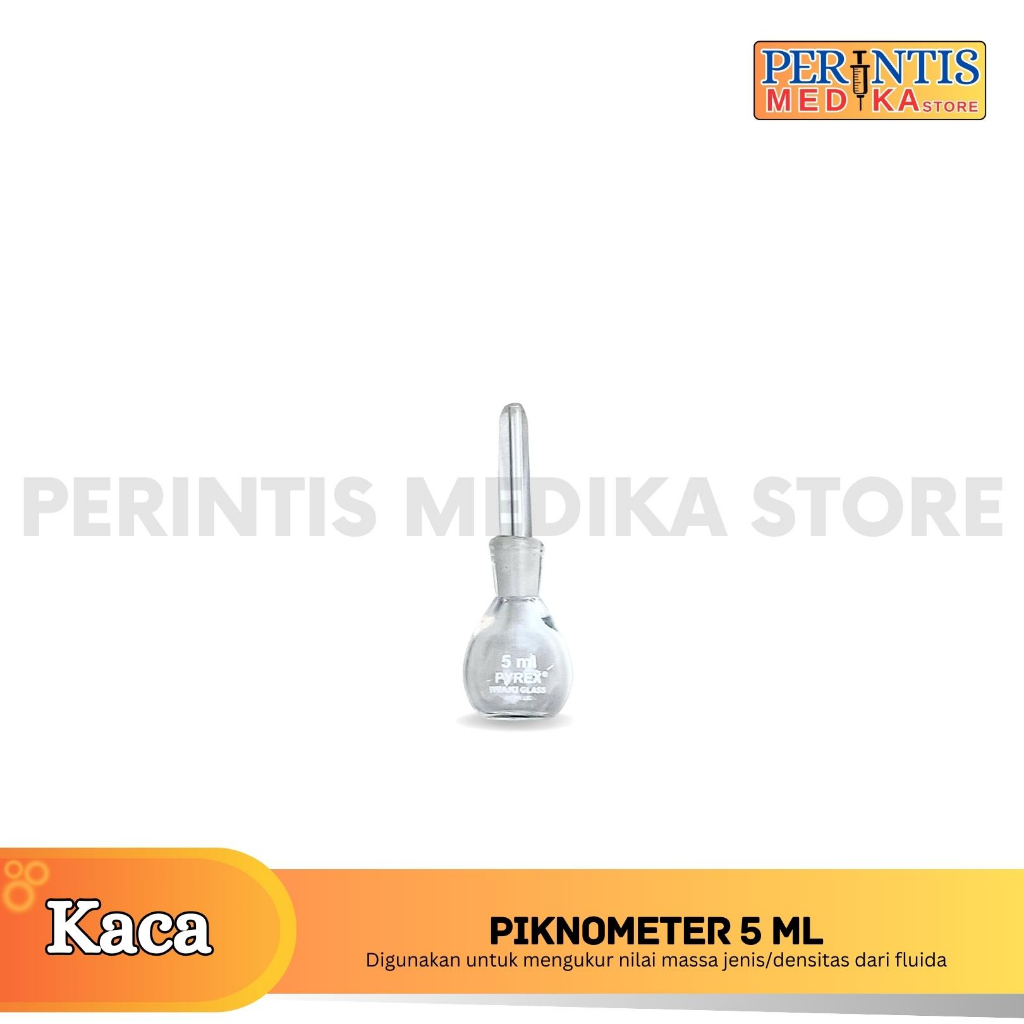 Jual Pyrex Piknometer 5ml l Picnometer 5ml l Pikno Meter 5 ml | Shopee ...