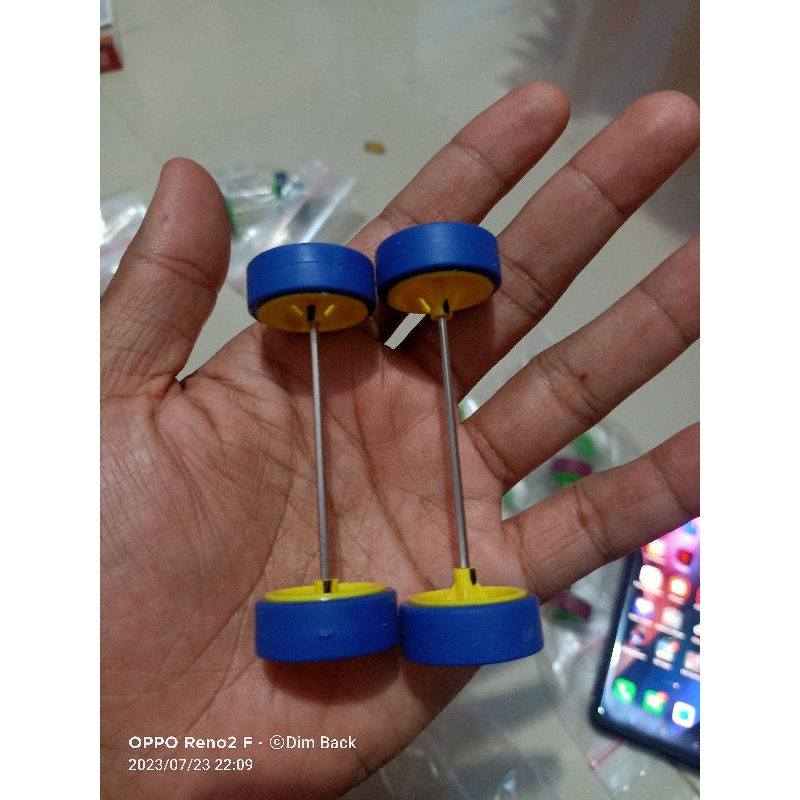 Jual Tamiya Velg 5 Spoke balance + Ban Side Damper Hard Dark Blue Biru ...