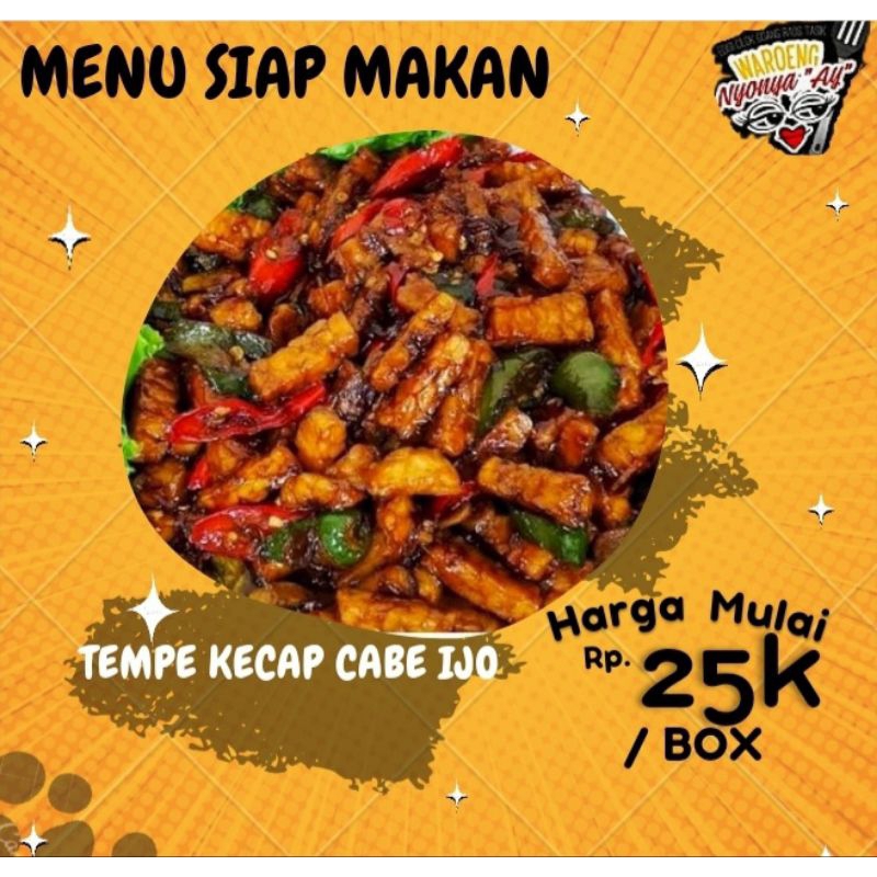 Jual Tempe orek kecap cabe ijo 250gr (siap makan) | Shopee Indonesia