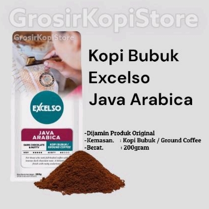 Jual Kopi Excelso Java Arabica Bubuk 200g | Shopee Indonesia