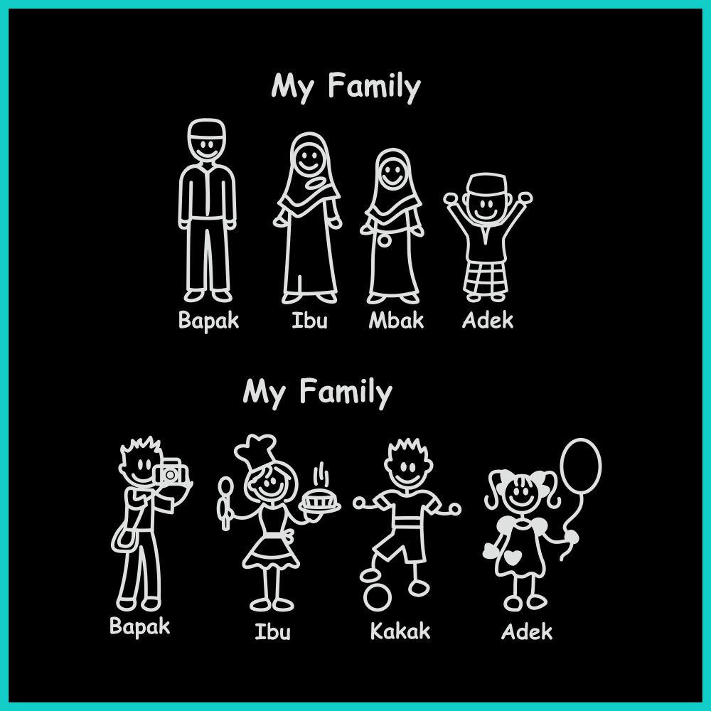 Jual Stiker Happy Family Kaca Belakang Mobil Custom | Shopee Indonesia