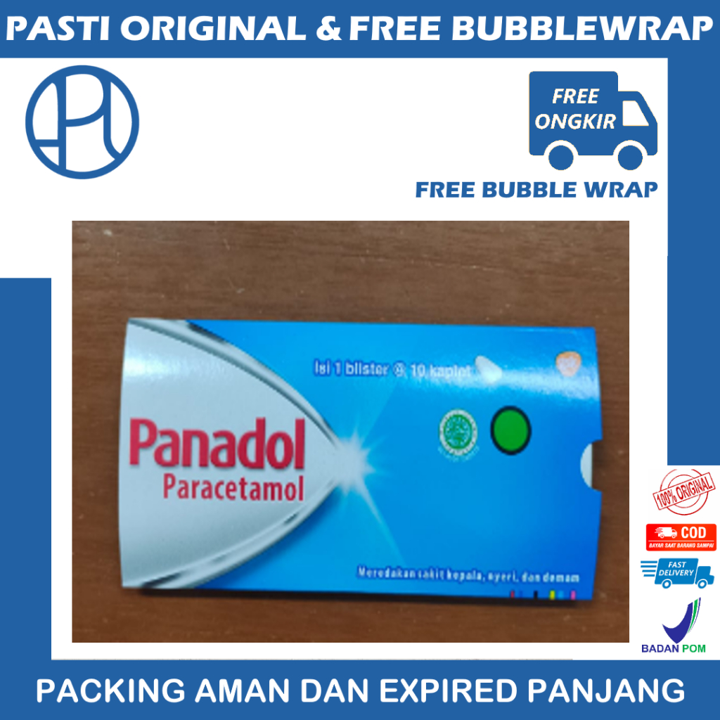 Jual PANADOL BIRU STRIP ISI 10 PARACETAMOL 500MG PEREDA NYERI PANAS ...