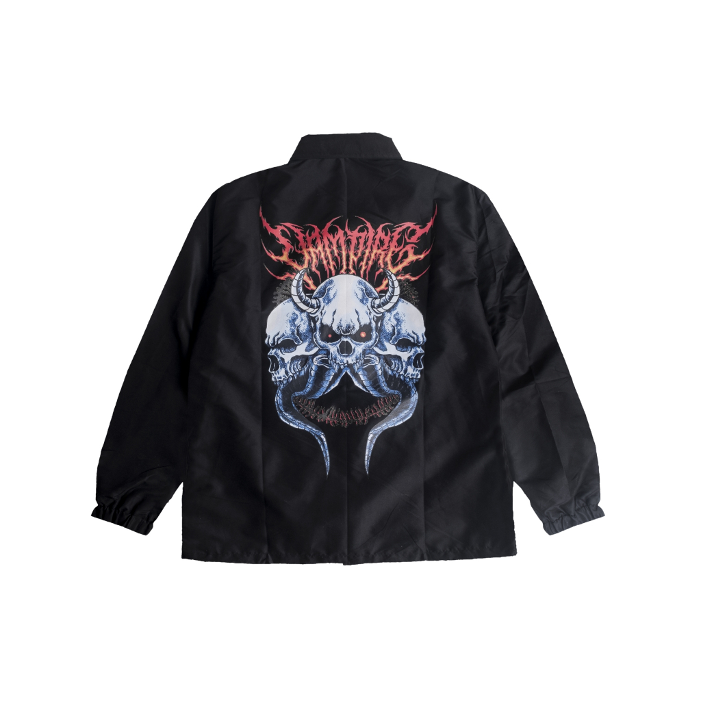 Jual Coach Jacket Cowok Hitam Triple Sucks Vampire Kingdom | Shopee ...