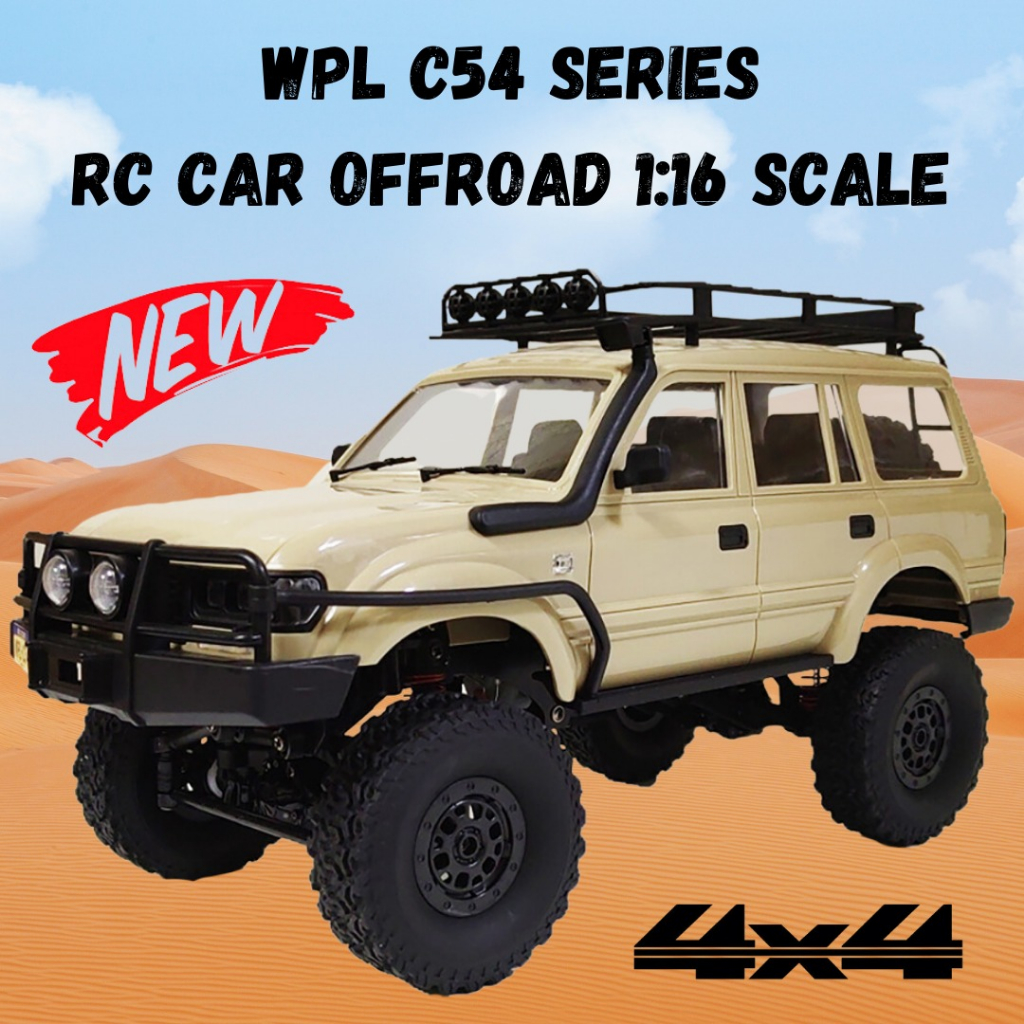 Jual WPL C54 & C54-1 SERIES RC CAR OFFROAD 1:16 / MOBIL RC JEEP OFFROAD | Shopee Indonesia