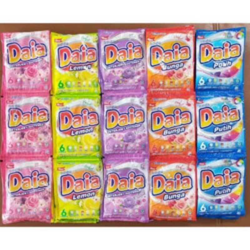 Jual DETERGEN DAIA Sachet isi 6 Renteng | Shopee Indonesia