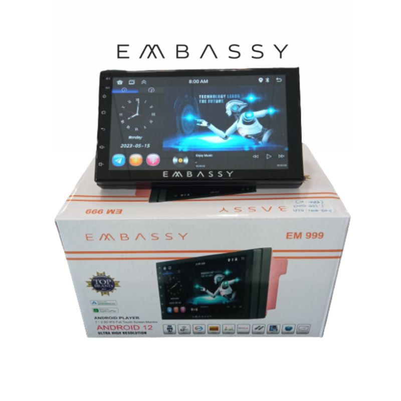 Jual Promo EMBASSY EM 999 Head Unit Android 12 Embassy 7 inchi AHD | Shopee Indonesia
