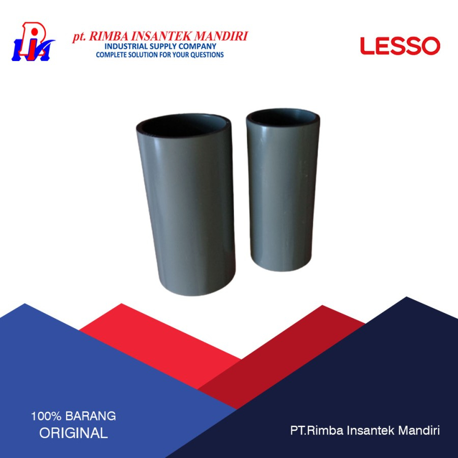 Jual Sok Pvc Lesso Aw 1" Inch Socket Coupling Fitting Sambungan Pipa | Shopee Indonesia