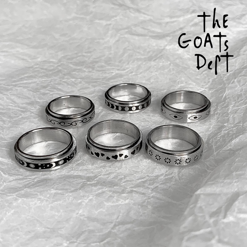 Jual The Goats Dept - ( Real Titanium ) Fidget Sun Moon Lover Tribal ...