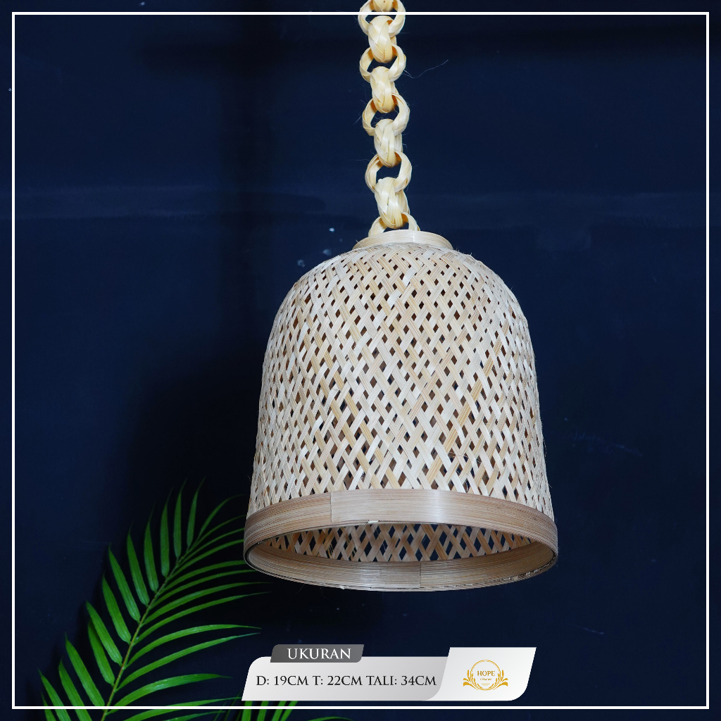 Jual Kap Lampu Bambu krongso / Hiasan Lampu Bahan Bambu Aesthetic ...