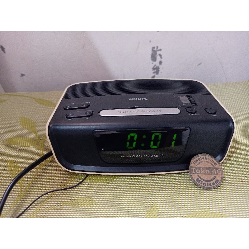 Jual Radio Jam Wecker Philips AJ3122/12 AJ 3122/12 Repeat Alarm Clock ...