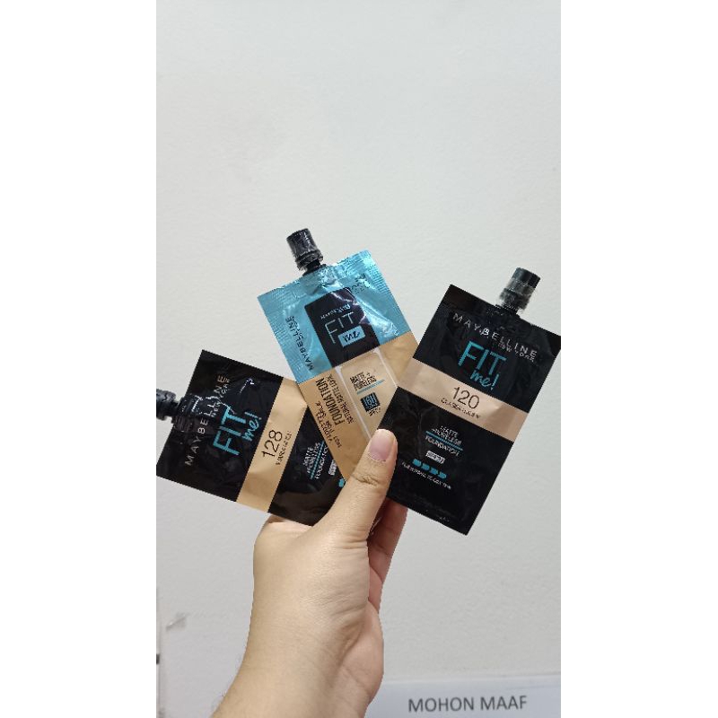 Jual Ready! Maybelline Fit Me Foundation Sachet (5ml) | Shopee Indonesia