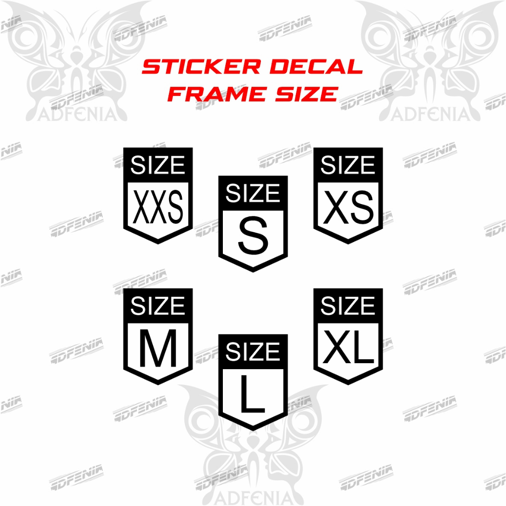 Jual Stiker Decal Size Frame Sepeda | Shopee Indonesia