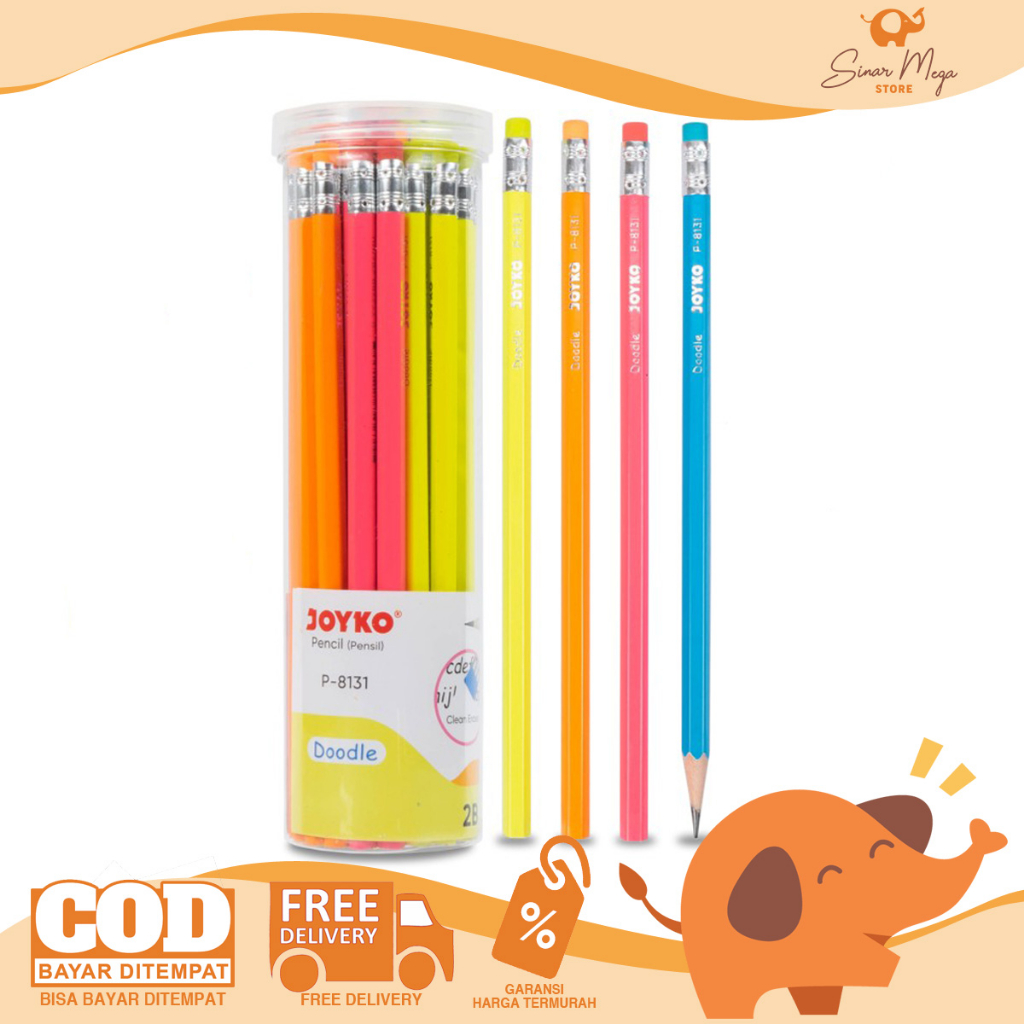 Jual DIJUAL SATUAN Joyko Pencil P-8131 2B / Pensil 2B | Shopee Indonesia