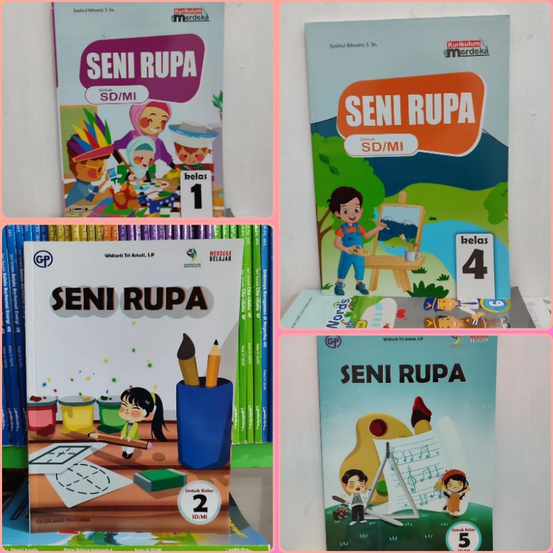 Jual Buku Paket Seni Rupa SD MI Kelas 1/2/4/5 Kurikulum Merdeka Gilang Pratama | Shopee Indonesia
