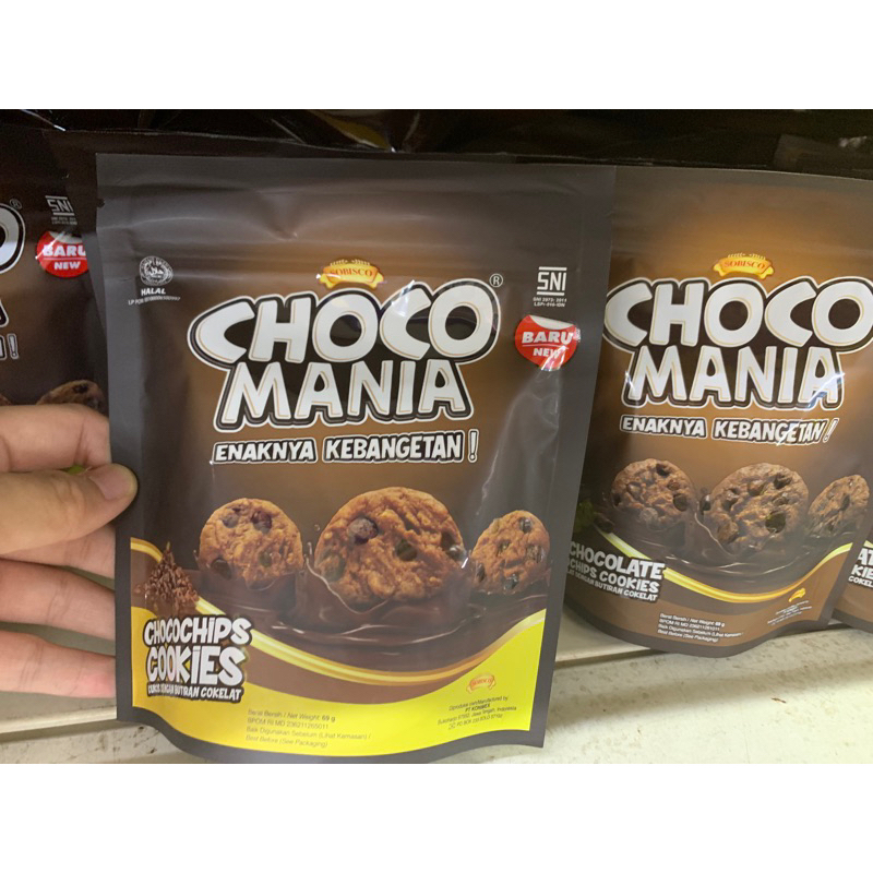Jual CHOCO MANIA RICH CHOCOLATE CHOCOCHIPS COOKIES 69g | Shopee Indonesia