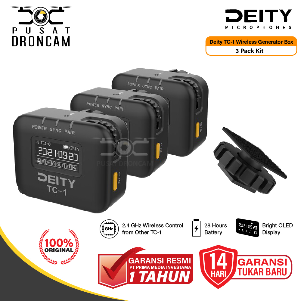 Jual Deity TC-1 TC1 Wireless Timecode Generator Box 3-Pack Kit Original | Shopee Indonesia