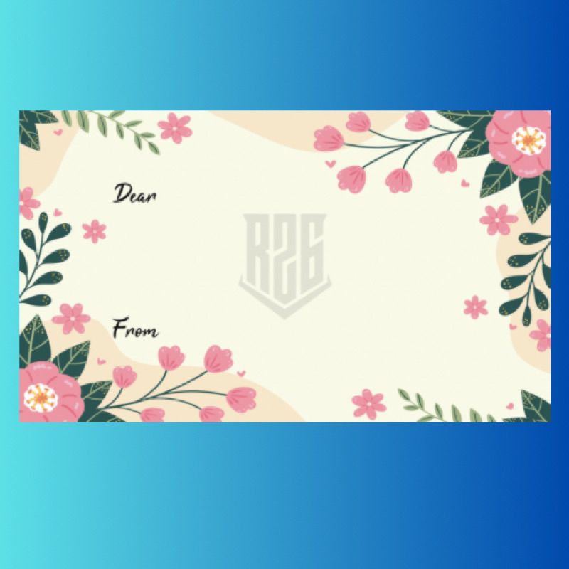 Jual kartu ucapan polos | greeting card ukuran 6x10 cm | thank you card ...